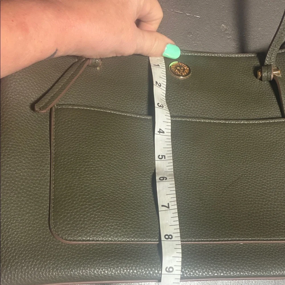 Anne Klein | Bags | Olive Green Anne Klein Leather Handbag | Poshmark